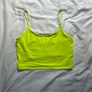 TNA | Tops | Aritzia Tna Neon Yellow Tank | Poshmark